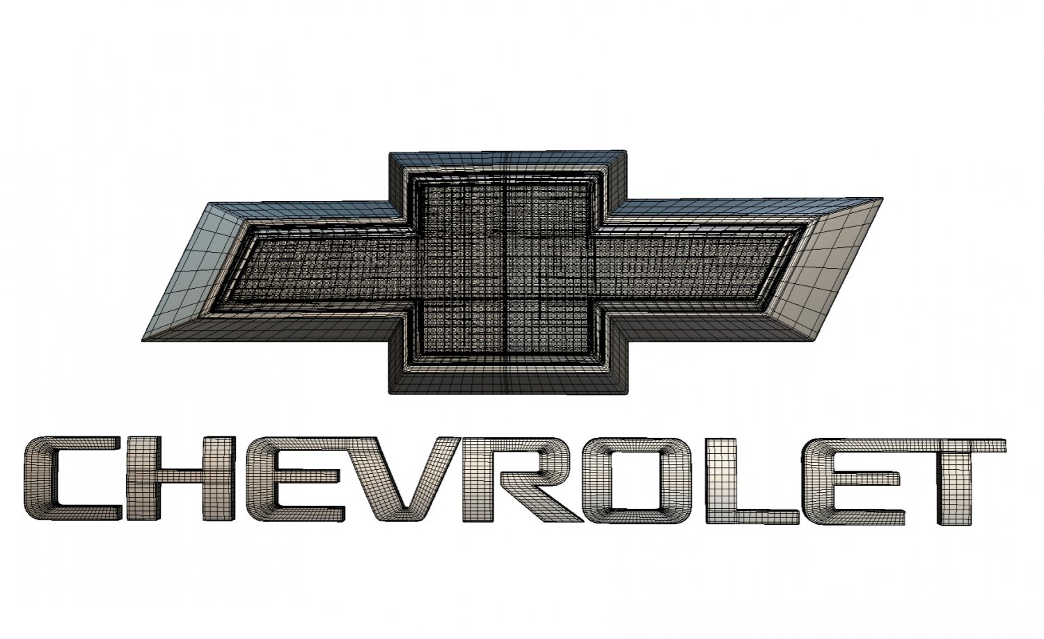 Chevrolet logo 3D Model in Parts of auto 3DExport