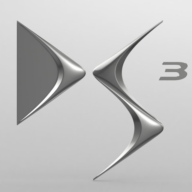 ds logo 3D Model in Parts of auto 3DExport