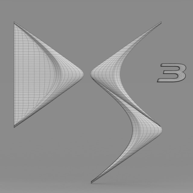 ds logo 3D Model in Parts of auto 3DExport