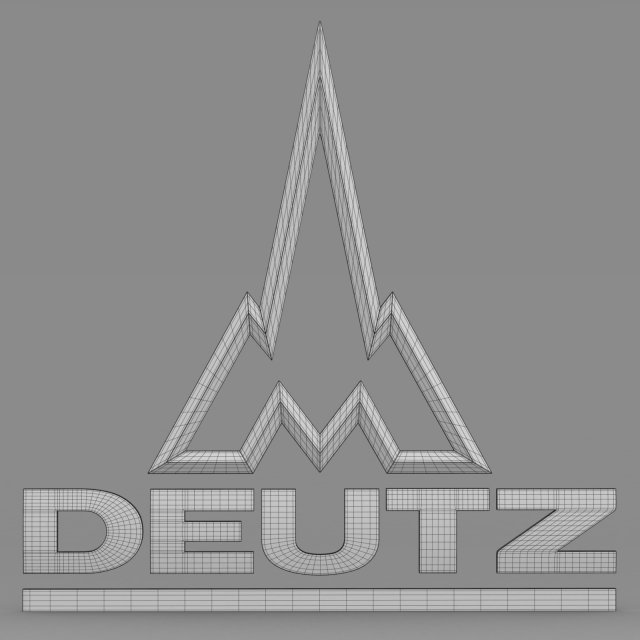deutz logo 3D Model in Parts of auto 3DExport