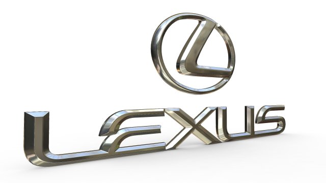 lexus logo 3D Model in Parts of auto 3DExport