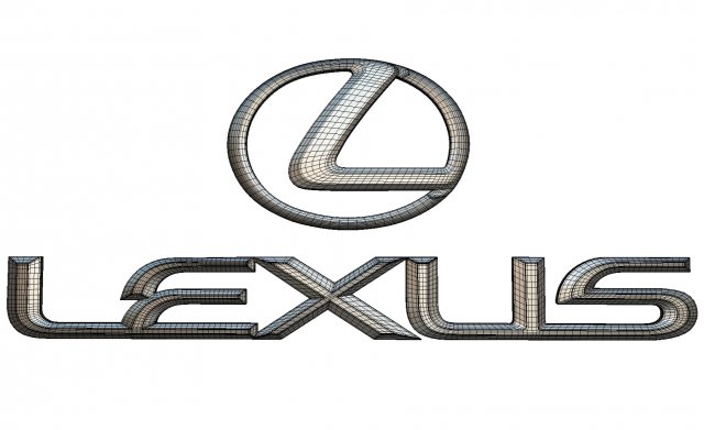 lexus logo 3D Model in Parts of auto 3DExport
