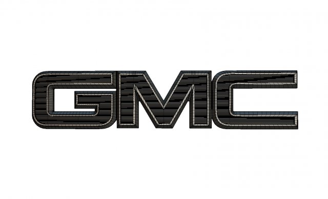 gmc logo 3D Model in Parts of auto 3DExport
