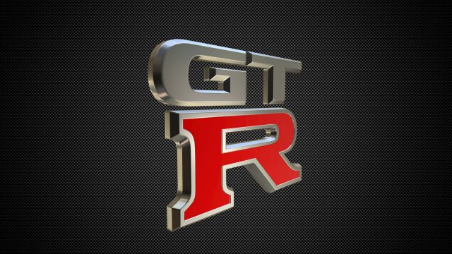 gtr logo 3D Model in Parts of auto 3DExport