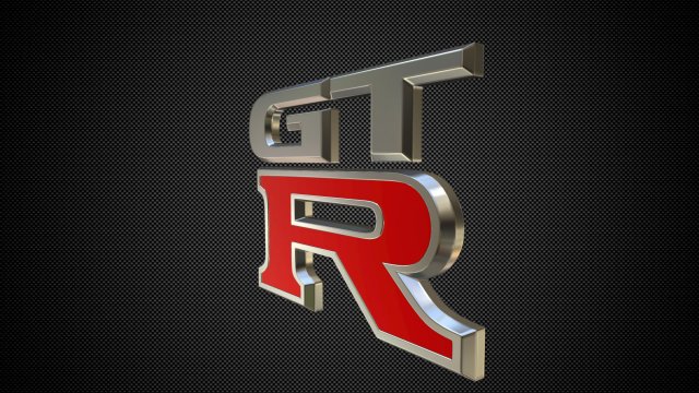 gtr logo 3D Model in Parts of auto 3DExport