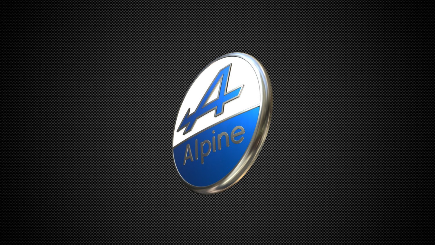 Alpine logo 3D Model in Parts of auto 3DExport