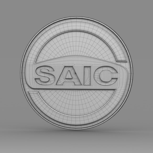 saic logo 3D Model in Parts of auto 3DExport