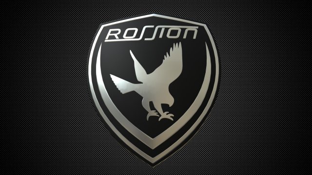 rossion logo 3D Model in Parts of auto 3DExport