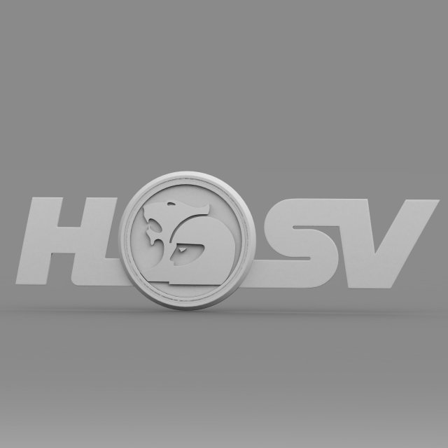 hsv logo 3D Model in Parts of auto 3DExport