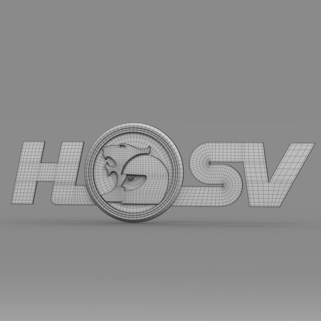 hsv logo 3D Model in Parts of auto 3DExport