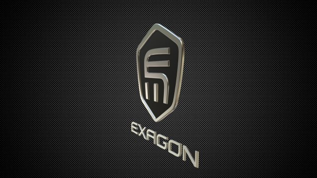 exagon logo 3D Model in Parts of auto 3DExport