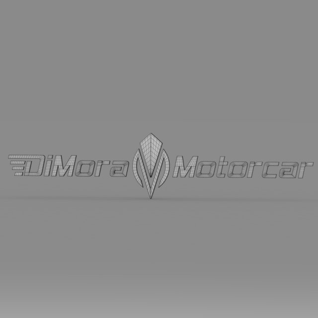 dimora motorcar logo 3D Model in Parts of auto 3DExport
