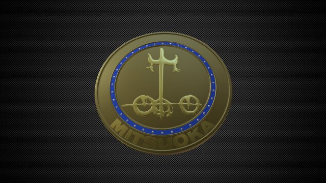 mitsuoka logo 3D Model in Parts of auto 3DExport