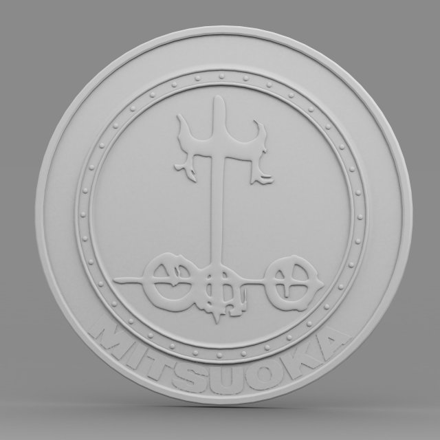 mitsuoka logo 3D Model in Parts of auto 3DExport
