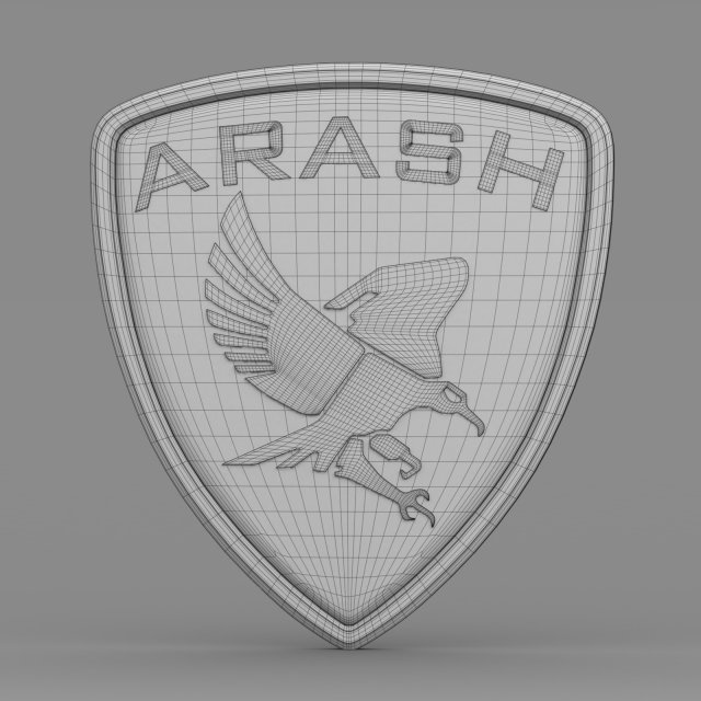arash logo 3D Model in Parts of auto 3DExport