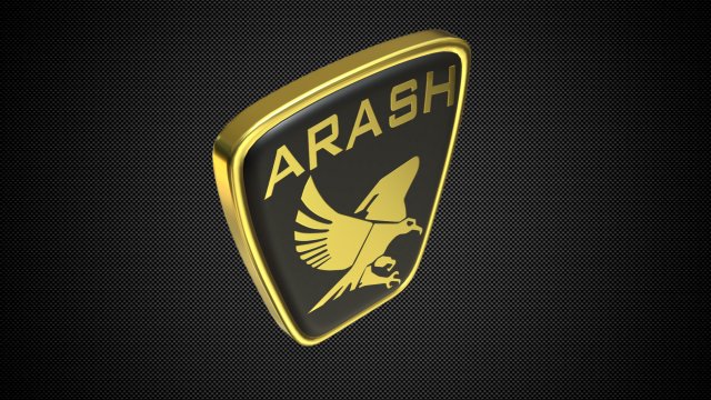 arash logo 2 3D Model in Parts of auto 3DExport