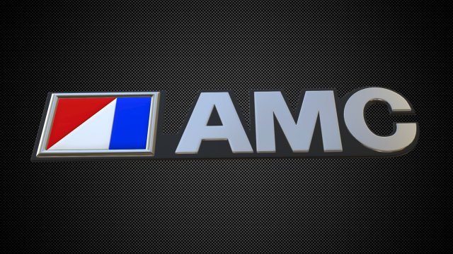 amc logo 3D Model in Parts of auto 3DExport
