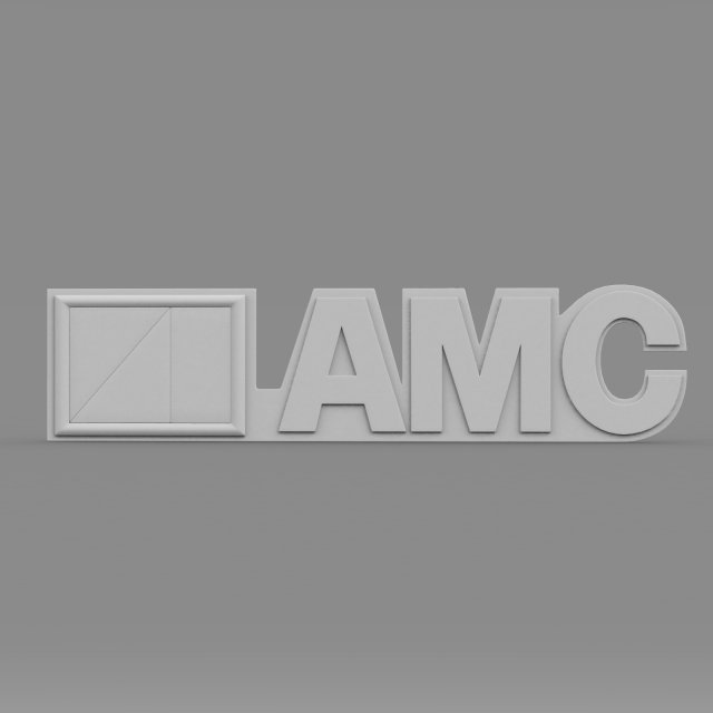amc logo 3D Model in Parts of auto 3DExport