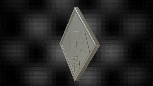 ifa logo 3D Model in Parts of auto 3DExport