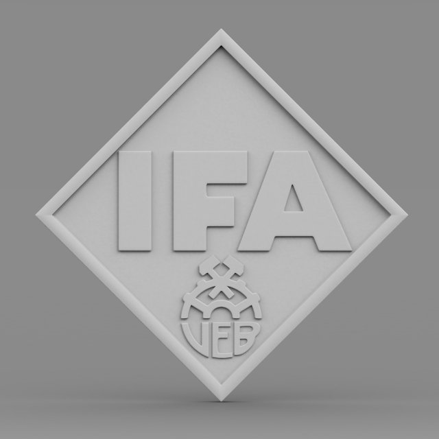 ifa logo 3D Model in Parts of auto 3DExport