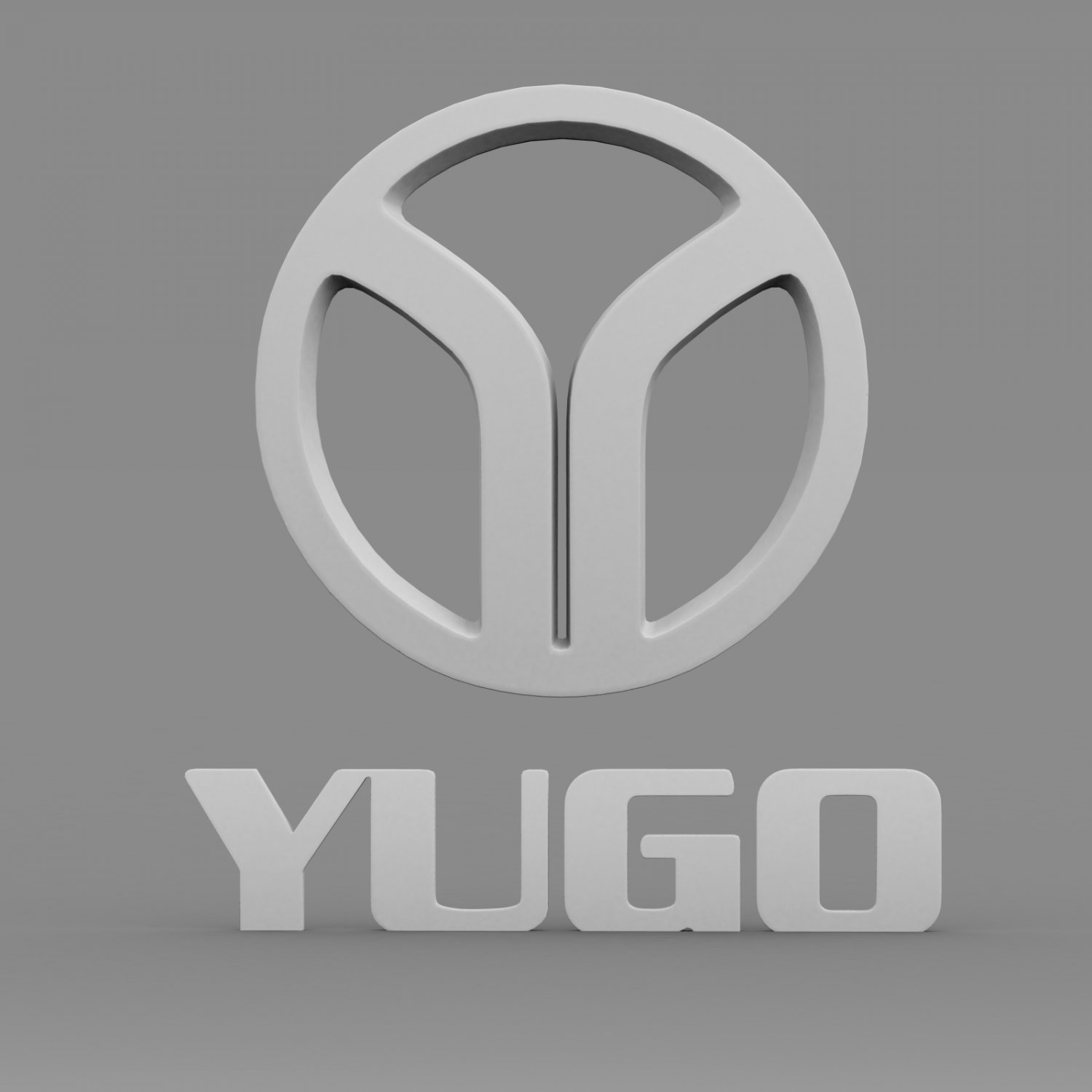 yugo logo Modèles 3D in Parties d'auto 3DExport
