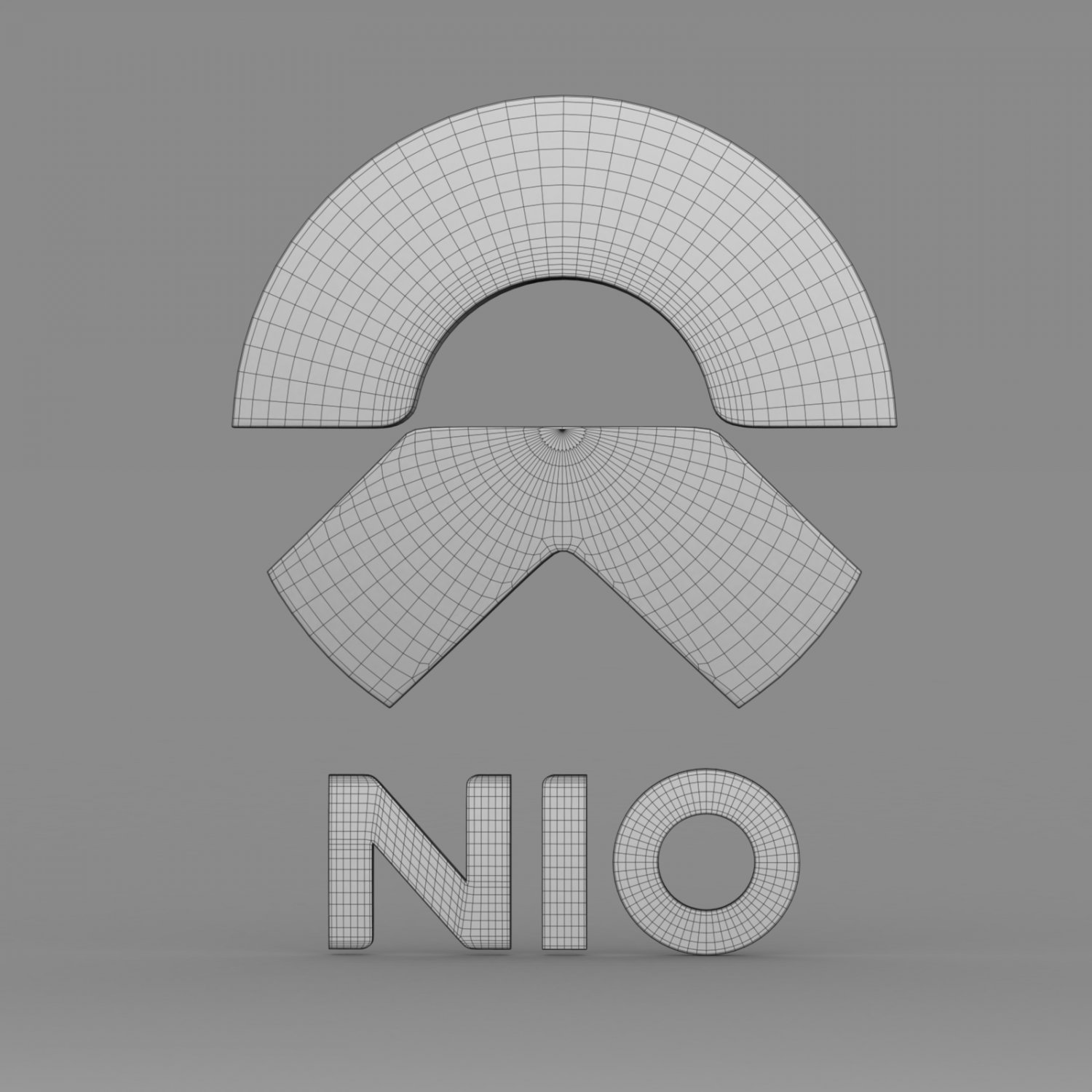 nio logo 3D Models in Parts of auto 3DExport