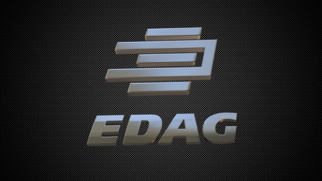 edag logo 3D Model in Parts of auto 3DExport