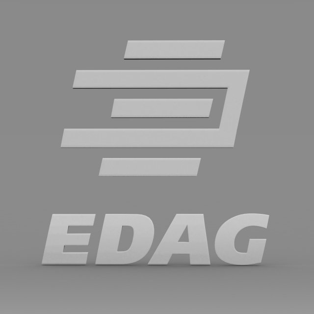 edag logo 3D Model in Parts of auto 3DExport