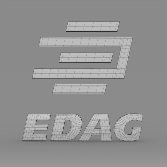 edag logo 3D Model in Parts of auto 3DExport