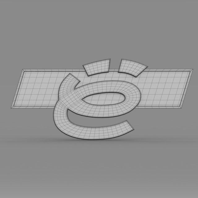 e mobile logo 3D Model in Parts of auto 3DExport
