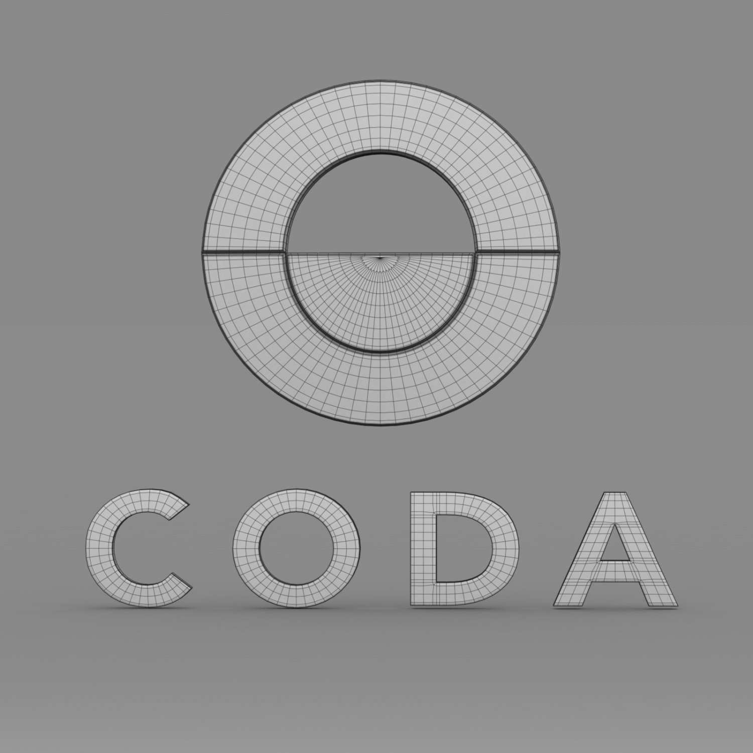 coda logo 3D Model in Parts of auto 3DExport