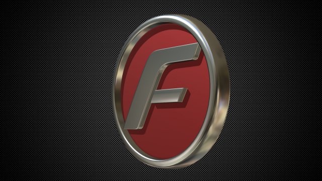 force logo 3D Model in Parts of auto 3DExport
