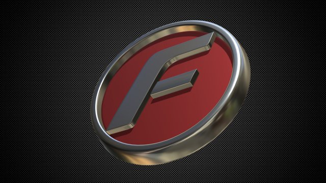 force logo 3D Model in Parts of auto 3DExport