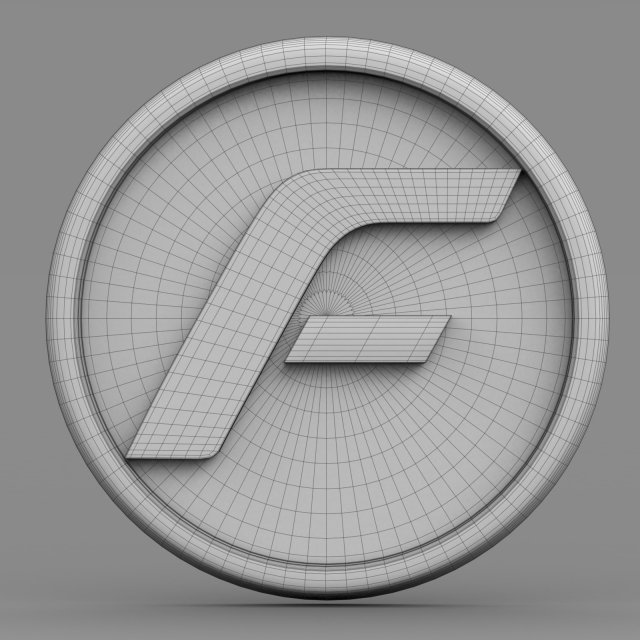 force logo 3D Model in Parts of auto 3DExport