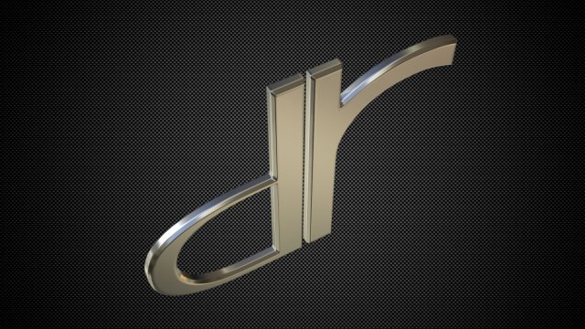 dr logo 3D Model in Parts of auto 3DExport