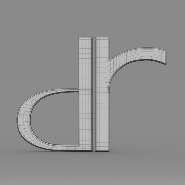 dr logo 3D Model in Parts of auto 3DExport