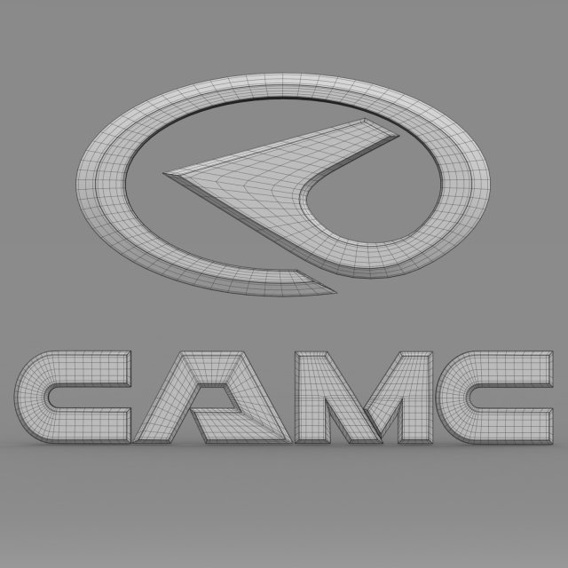 camc logo 3D Model in Parts of auto 3DExport