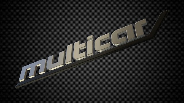 multicar logo 3D Model in Parts of auto 3DExport