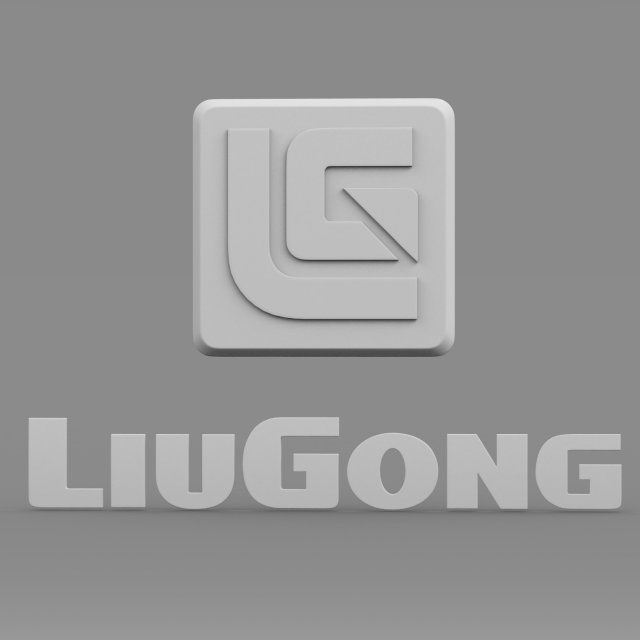 liugong logo 3D Model in Parts of auto 3DExport