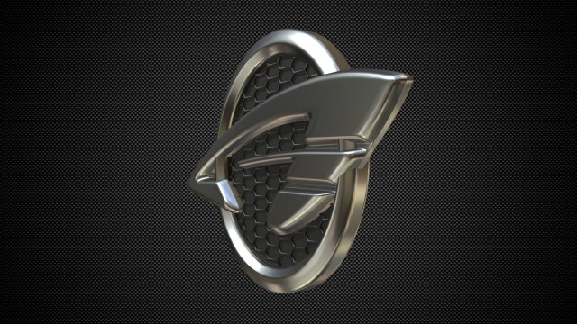 ravon logo 3D Model in Parts of auto 3DExport