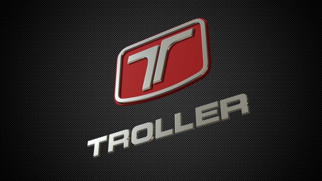 troller logo 3D Model in Parts of auto 3DExport