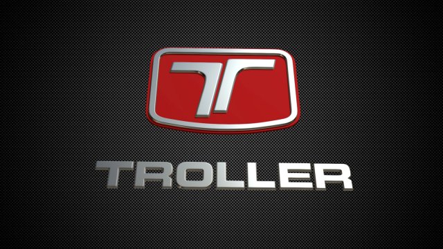 troller logo 3D Model in Parts of auto 3DExport