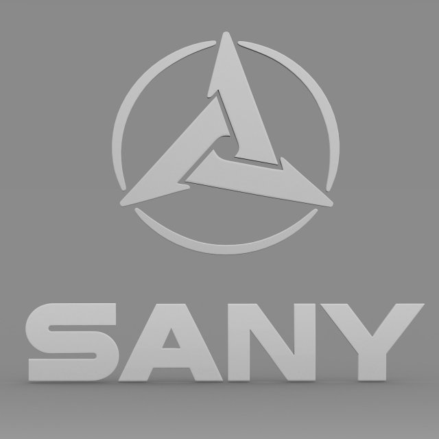 sany logo 3D Model in Heavy Equipment 3DExport