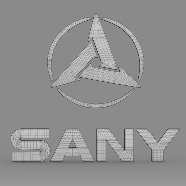 sany logo 3D Model in Heavy Equipment 3DExport