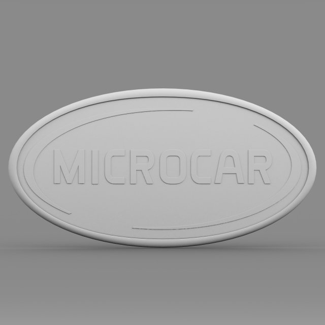 microcar logo Modèle 3D in Parties d'auto 3DExport