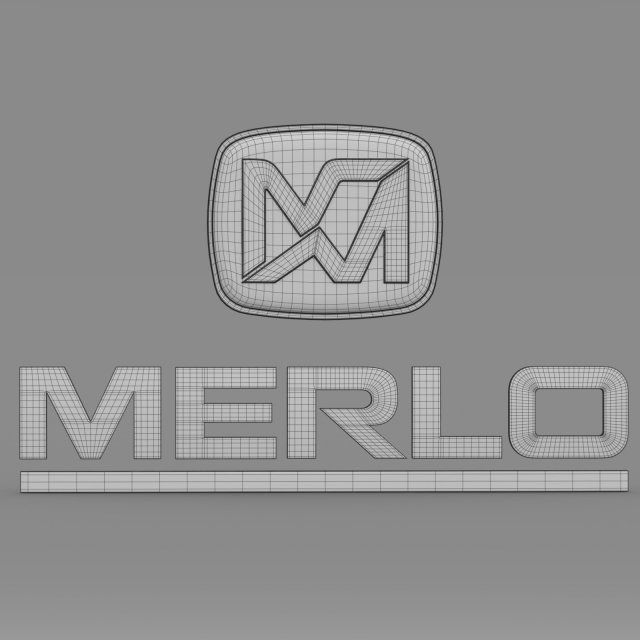 merlo logo 3D Model in Heavy Equipment 3DExport