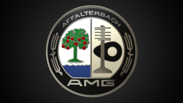 amg logo 3D in 3DExport