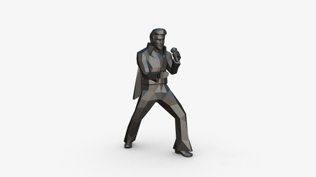 Elvis 3D Print Model in Man 3DExport