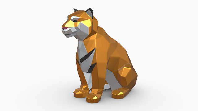 Tiger 3D Print Model in Animals 3DExport