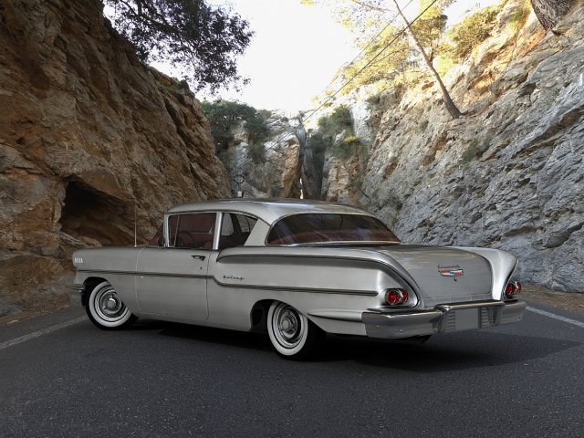 chevrolet delray 2-door sedan 1958 Model 3D in Mobil Klasik 3DExport